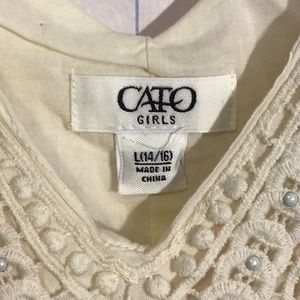 Cato | Dresses | Cato Girls Dress Sz L 416 Light Cream Color | Poshmark